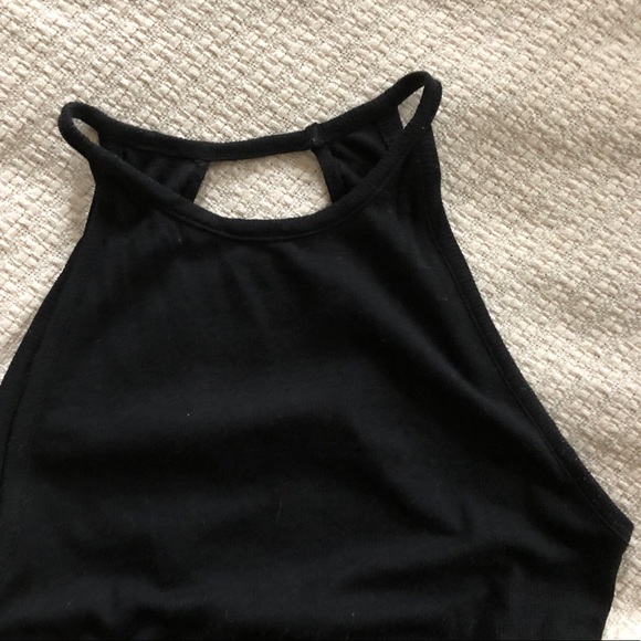 Divided | Tops | Hm High Neck Ribbed Open Back Bodysuit | Poshmark